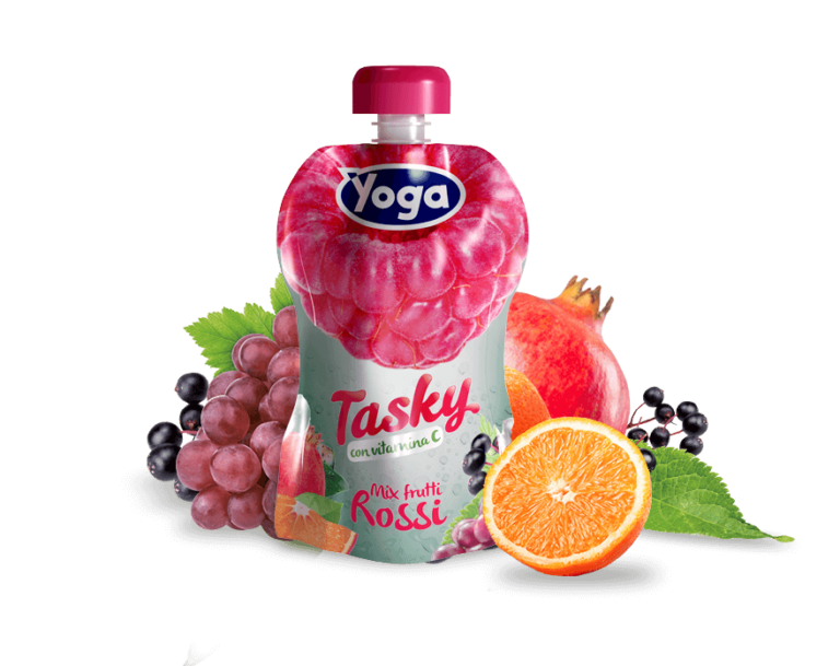 Yoga Tasky Frutti Rossi, frutta da bere tascabile | Chi Yoga, fa bene